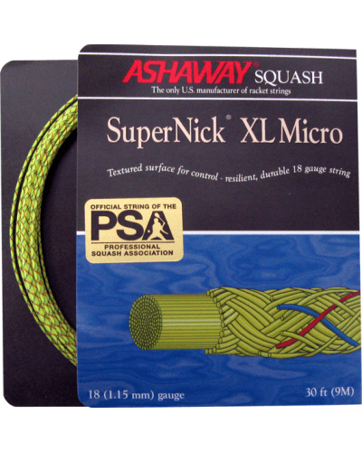 Ashaway SuperNick XL Micro Squash STRINGING SERVICE – e78shop